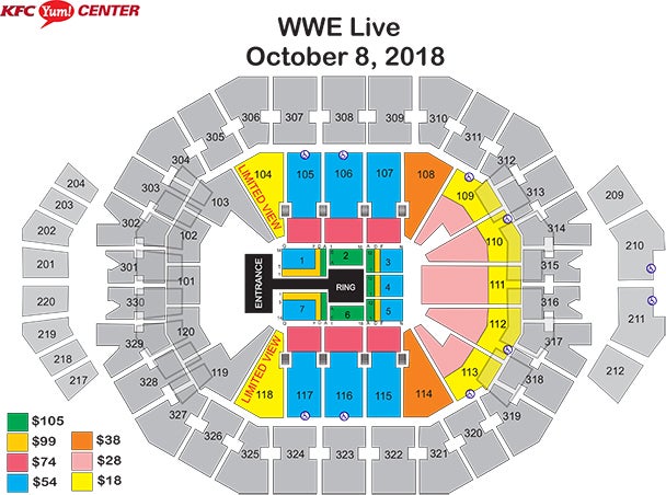 Seating Charts | KFC Yum! Center