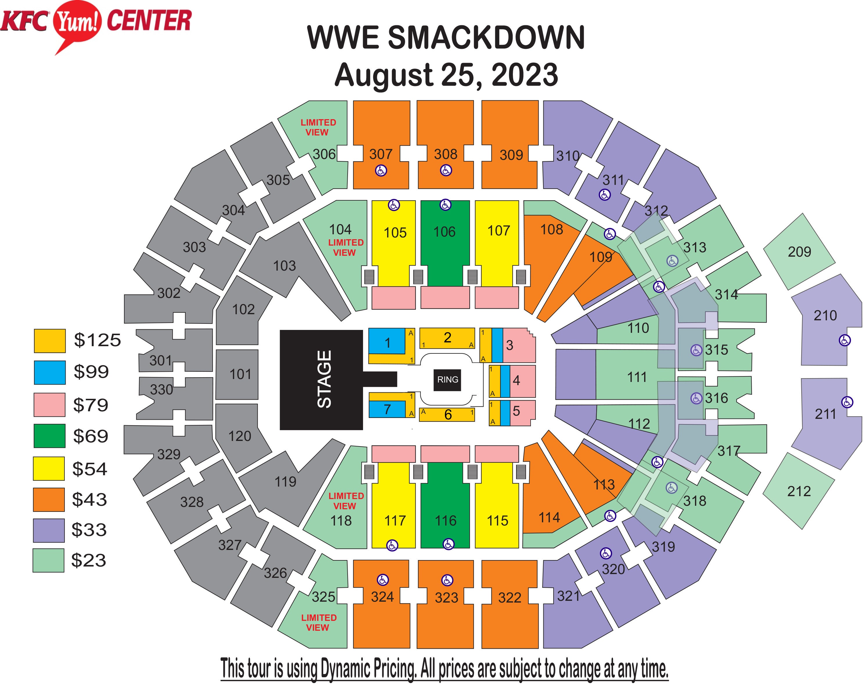 WWE Friday Night Smackdown | KFC Yum! Center